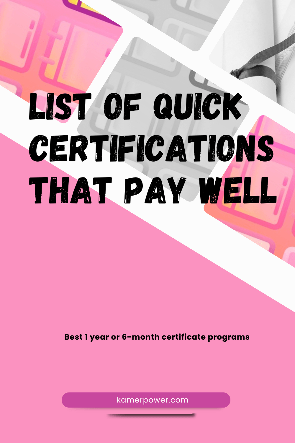 List of Quick Certifications That Pay Well